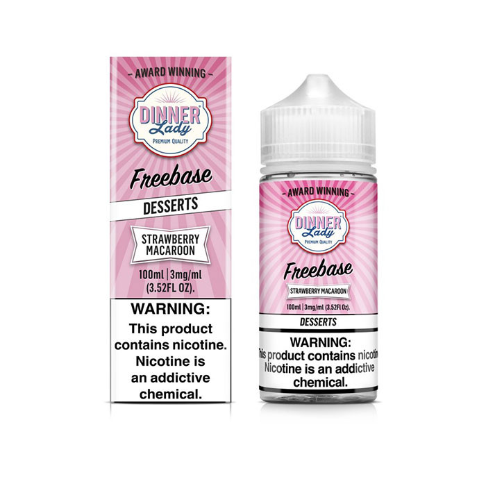 Dinner Lady - Strawberry Macaroon | 100ML - Budget Vapors