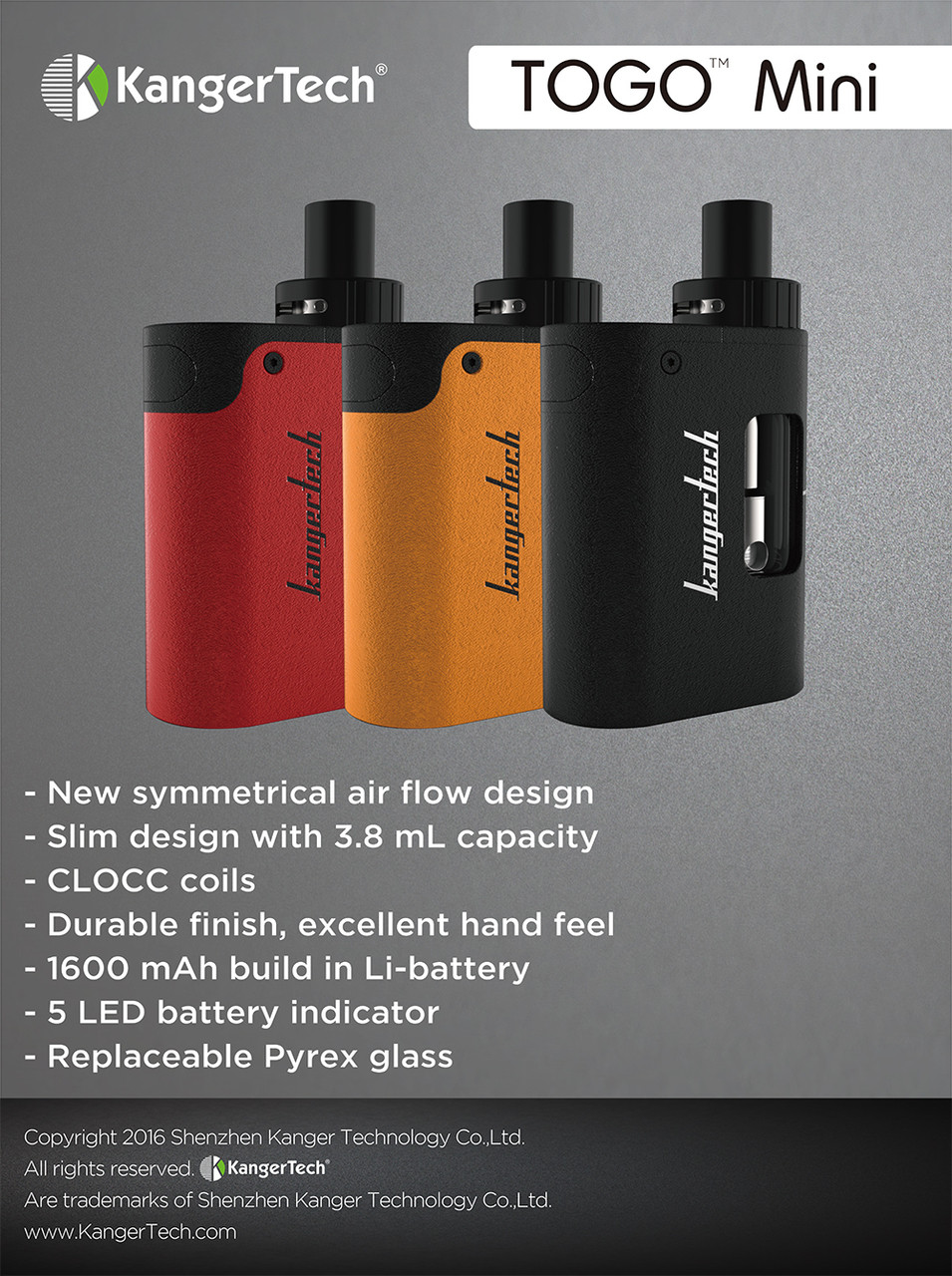 Kanger Togo Mini Kit | Vape Starter Kits | Budget Vapors