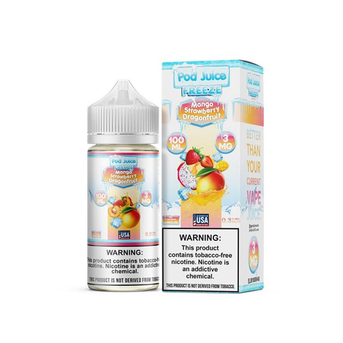 Pod Juice Freeze - Mango Strawberry Dragonfruit | 100ML - Budget Vapors