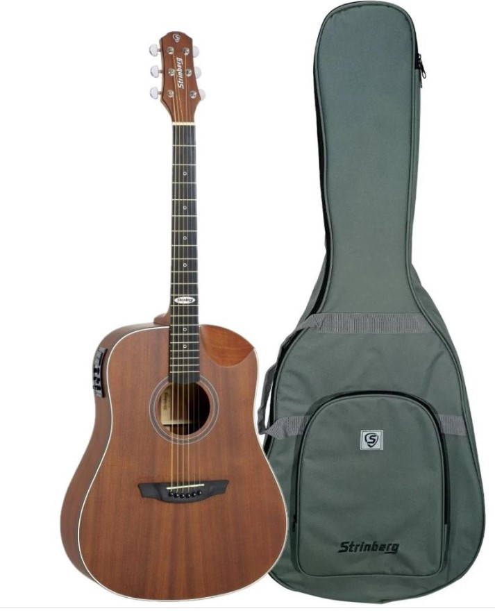 Strinberg SD-201 Acoustic-Electric Guitar w/case