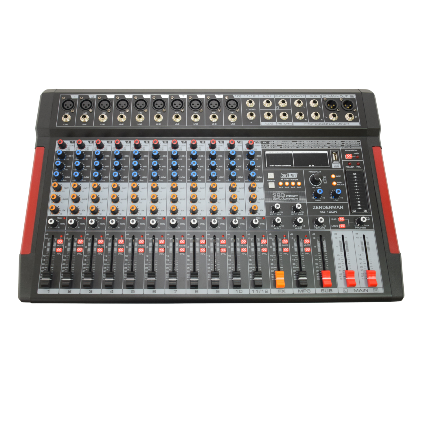 Zenderman KG-120X 12chan Mixer w/USB