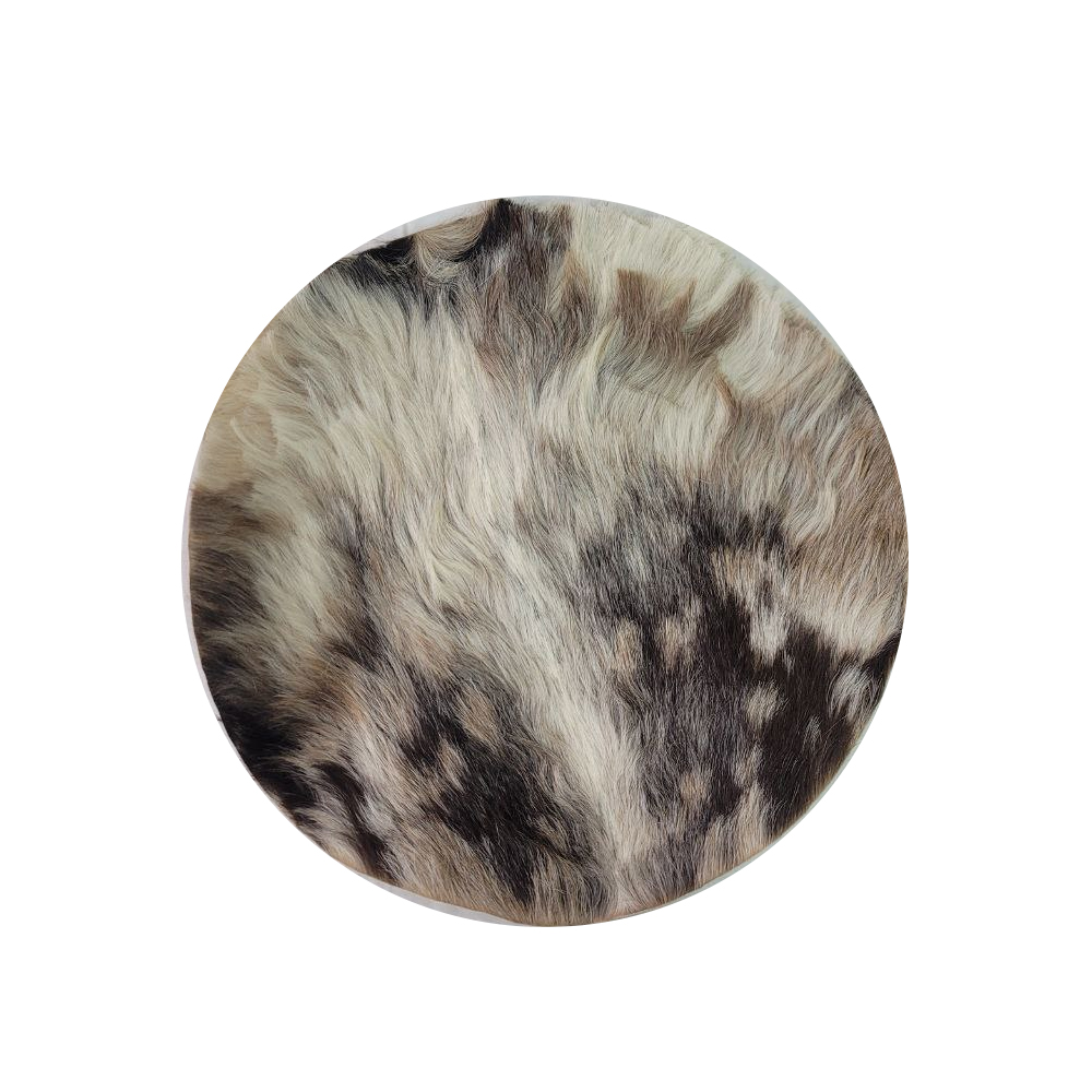 Goat Skin for Drumhead - 19", w/ Hair