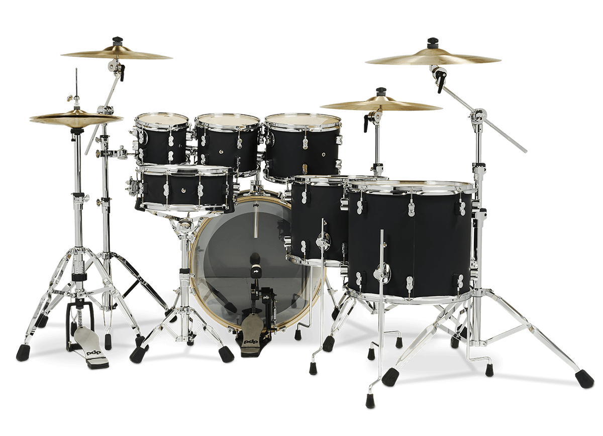 Pdp Concept Maple 7 Piece Drum Set W Drum Rack And Hardware