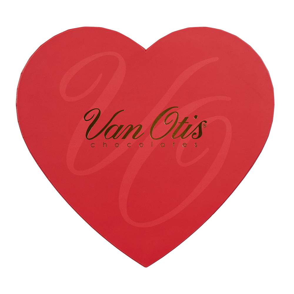 Large Van Otis Assorted Chocolates Heart Box (16oz) - Van Otis Chocolates