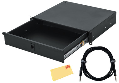 Gator Rackworks GRW-DRW2 Standard 2U Rack Mount Drawer w/ Instrument Cable