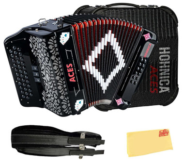 Hohner Hohnica Aces II 34-Button Accordion with 3 Registers - FBbEb w ...
