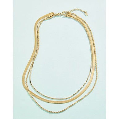 SPLASH Folly Field Layered Necklace - Fat Cats Fun PIA Products