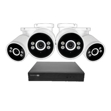 AdvancedX 4K NVR Security System - 1TB w/ 4 Spotlight Bullet IP Cameras ...