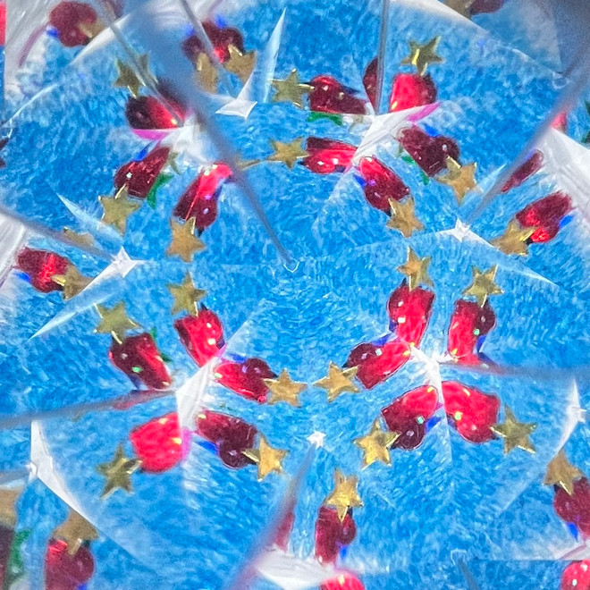 Set Of Five Toy Gravity Scope Keychains