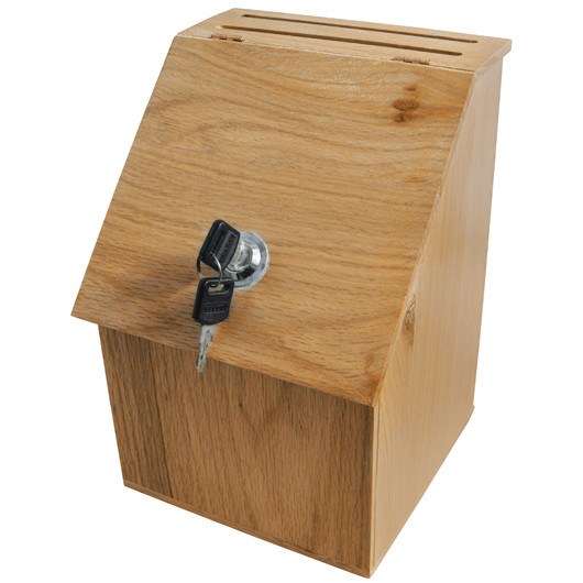 Wooded Funeral donation Box