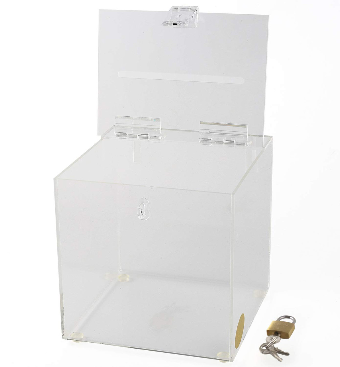 Tall Acrylic Rectangular Donation & Ballot Box
