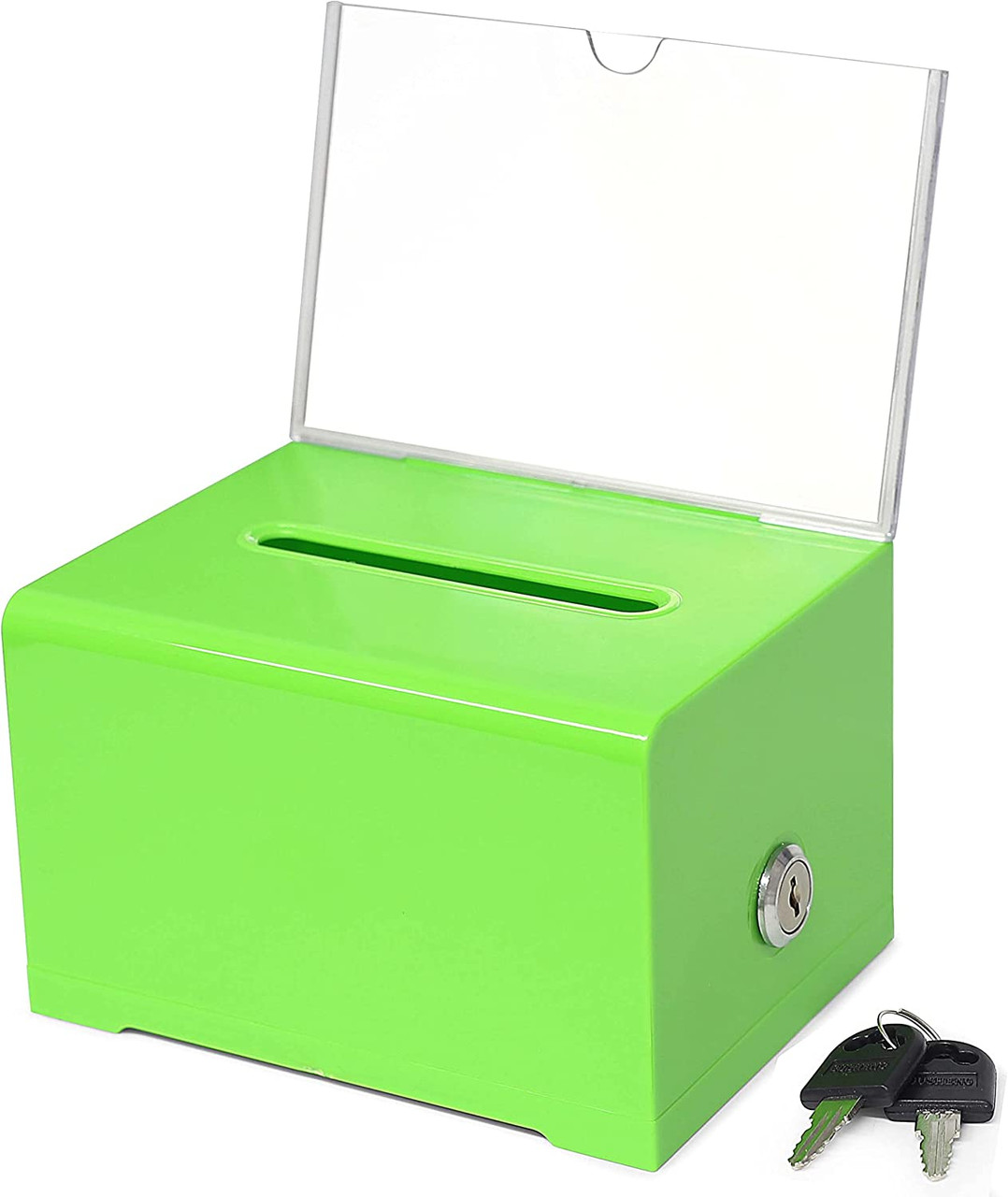 QUALITY ACRYLIC LIKE DONATION AND SUGGESTION BALLOT BOX WITH LOCK ...