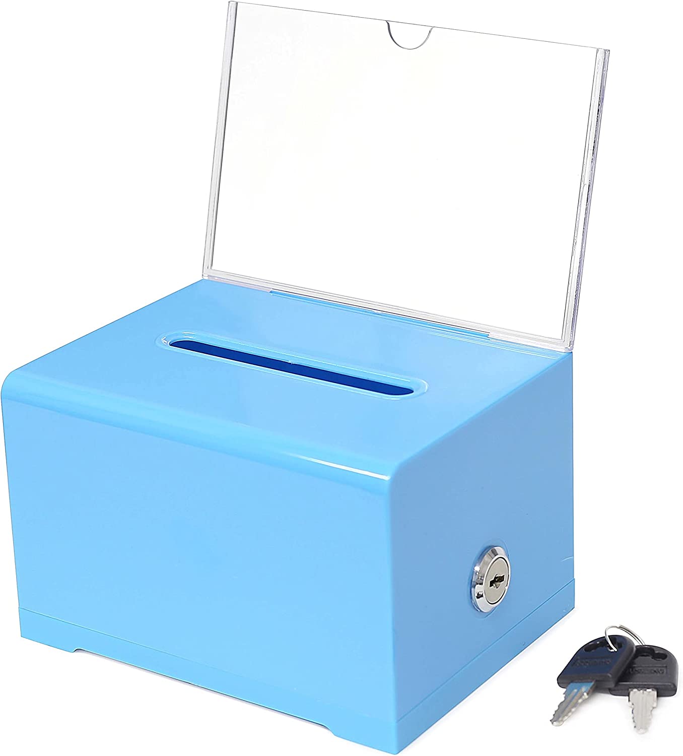 QUALITY ACRYLIC LIKE DONATION AND SUGGESTION BALLOT BOX WITH LOCK ...
