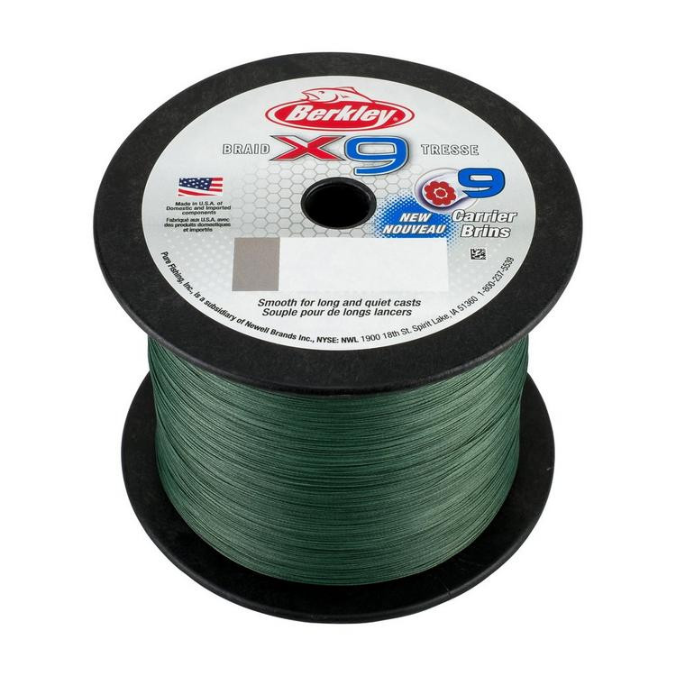 Berkley x5 Braid Bulk Spool - Low-Vis Green - FISH307.com