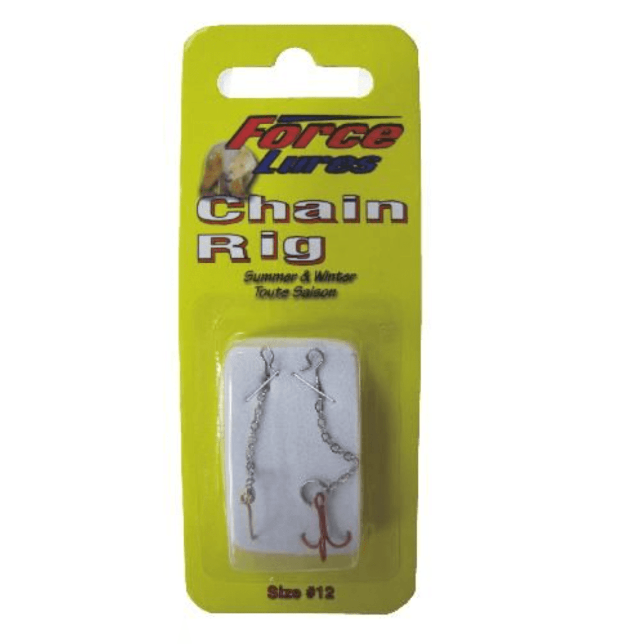 HT Chain Rig - #12 Treble Hook and #8 Single Hook - Blood Red