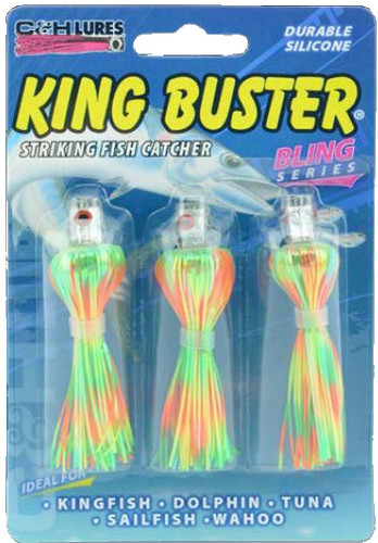 C&H Lures - King Buster Bling Series Trolling Lures - 3 pc - FISH307
