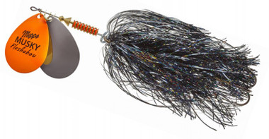Mepps Double Blade Musky Flashabou hot orange/bk-black 1 1/2 OZ - MFD7T ...