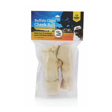 Advanced Pet Products Buffalo Cheek Roll - Large 2pc - FISH307.com