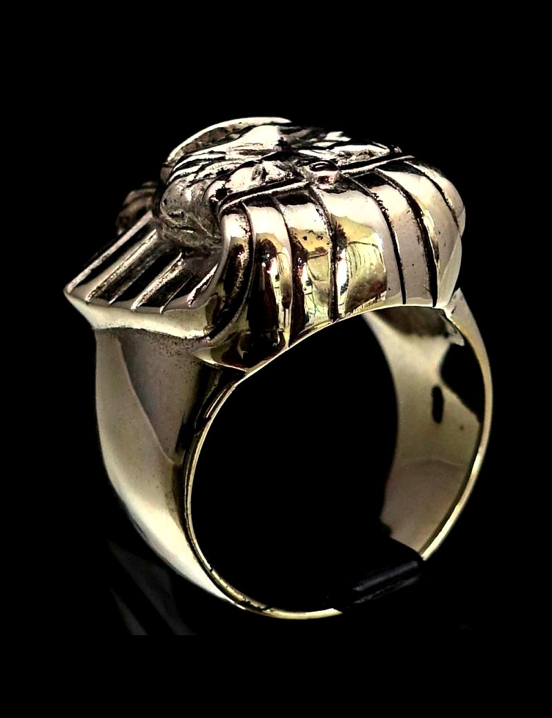 Sterling silver Skull ring Pharaoh Mummy ancient Egypt Sphinx high ...