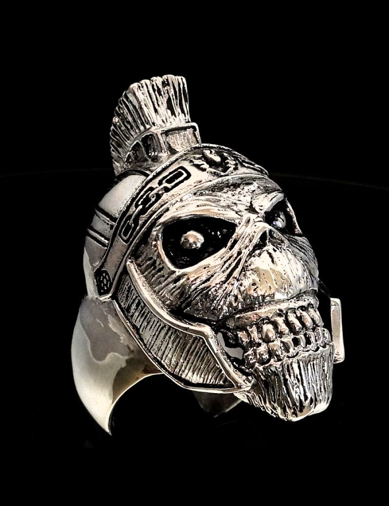 Sterling silver Skull ring Pharaoh Mummy ancient Egypt Sphinx high ...