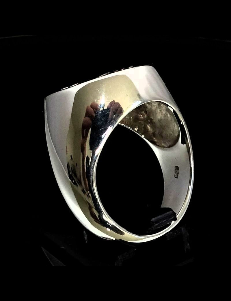 Sterling silver ancient symbol ring Birgit's Cross Celtic knot with ...