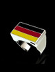 Sterling silver German Flag ring Germany with Black Red and Yellow ...