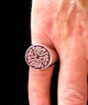 Sterling silver ancient symbol ring Birgit's Cross Celtic knot with ...