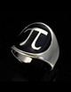 Sterling silver Mathematician symbol ring Pi ancient Greek letter with ...