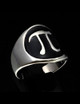 Sterling silver Mathematician symbol ring Pi ancient Greek letter with ...