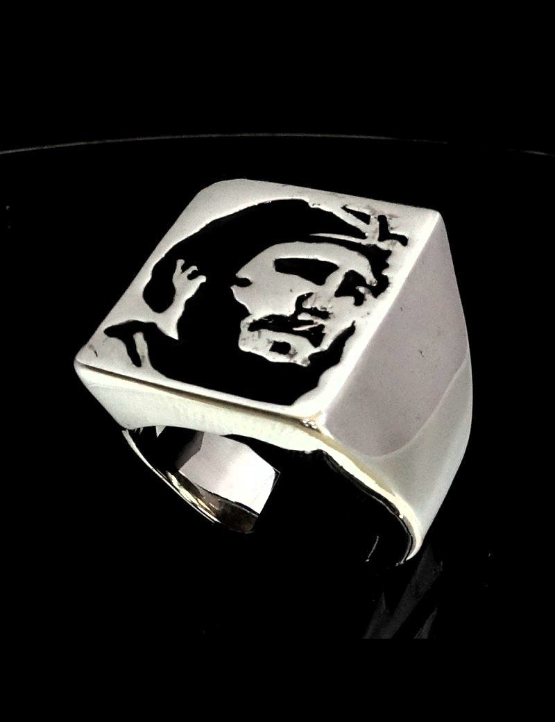 Sterling silver Cult symbol ring Fidel Castro Revolution Fighter Cuba ...