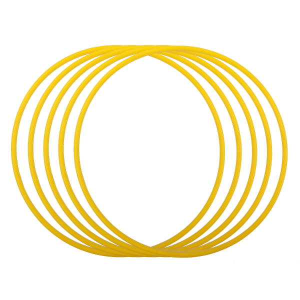 50cm Yellow Solid Hula Hoop
