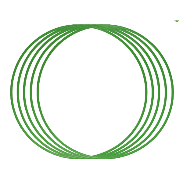 75cm Green Solid Hula Hoop