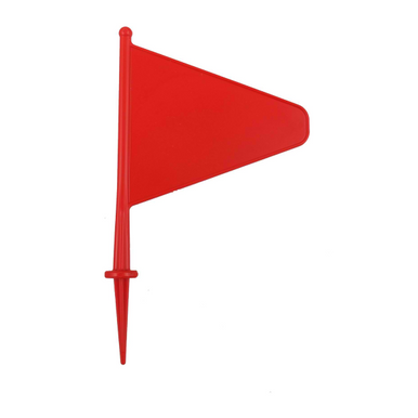 Red Boundary Flag