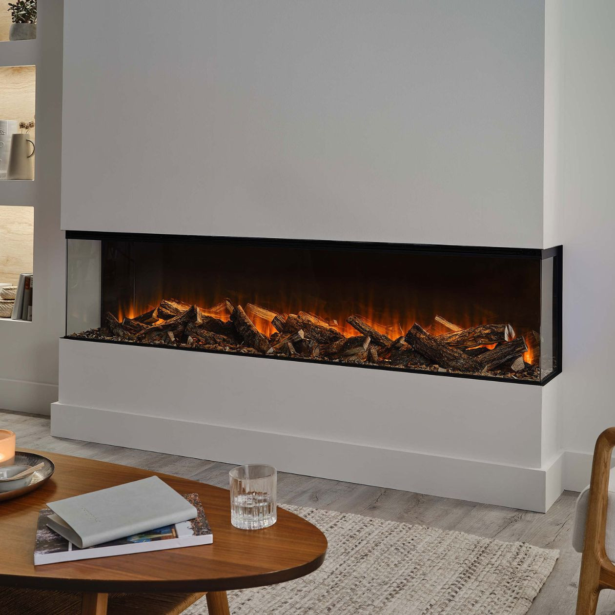British Fires New Forest 1900 Inset Electric Fire With Signature Logs