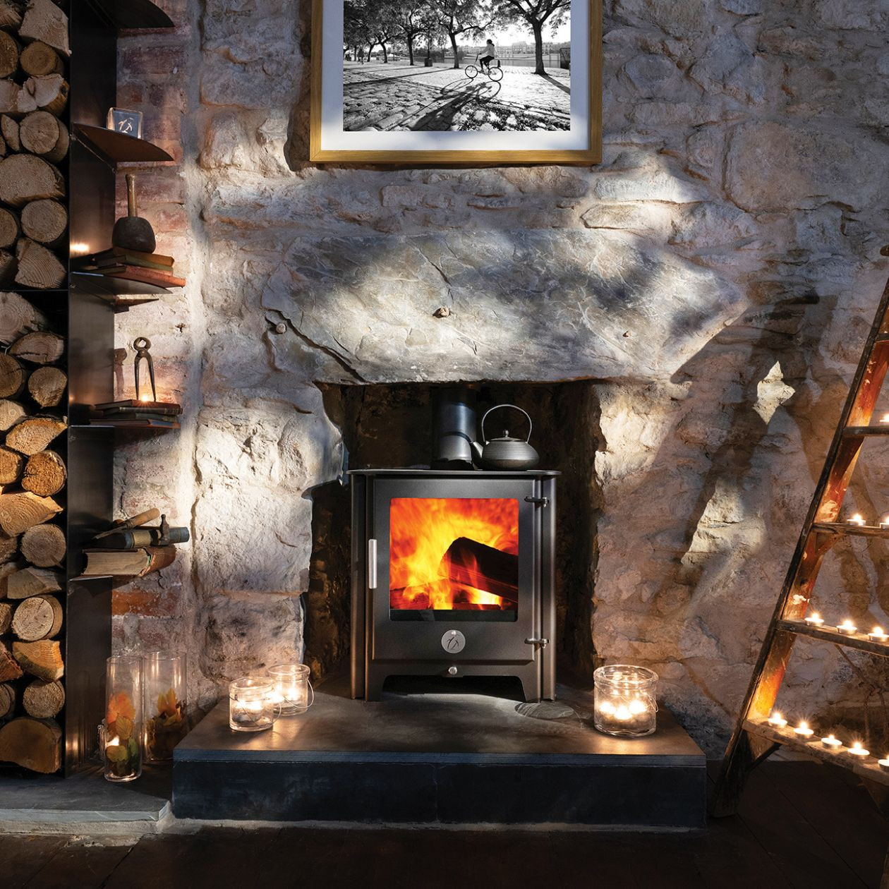 Chilli Penguin Stock Cube Wood Burning Stove
