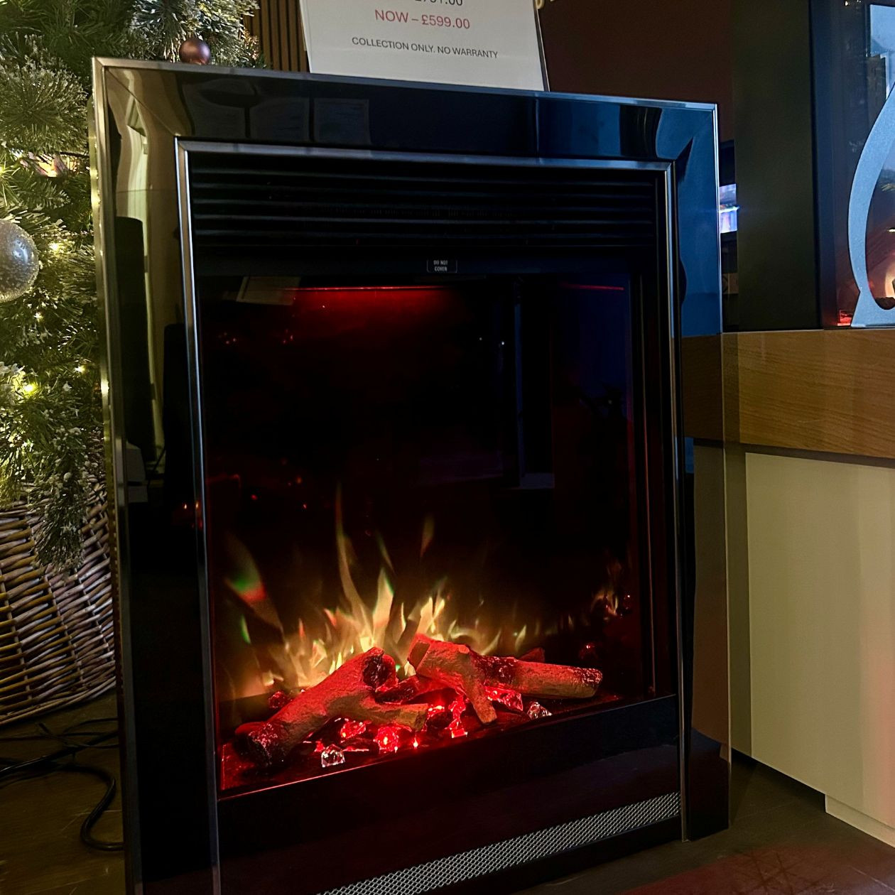 Ex-Display Evonic E-lectra C2 16" Inset Electric Fire - Argenta Fascia