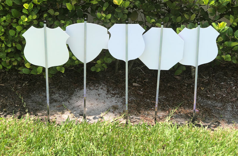 Aluminum Yard Sign Stakes Security Signs And Decals