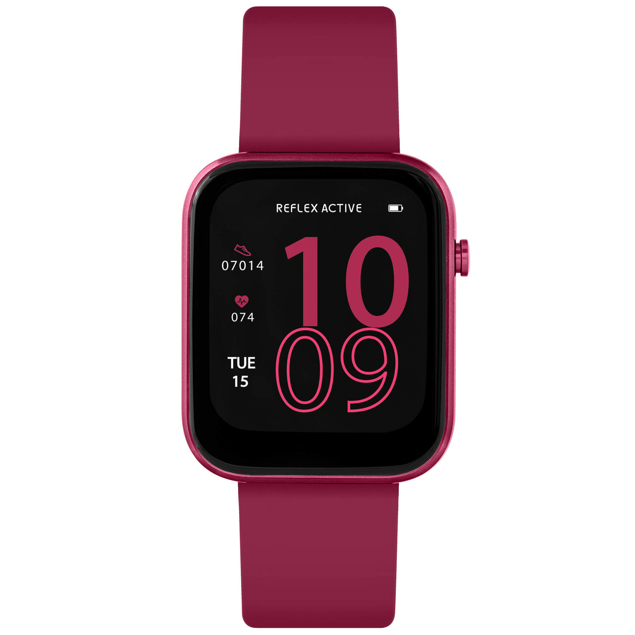 Reflex Active Series 12 Berry Silicone Smartwatch - Heart and Grace Pty Ltd