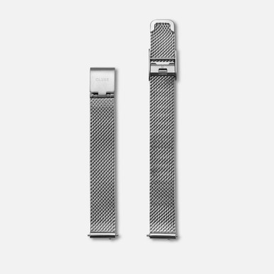 CLUSE Strap 12mm Silver Mesh Strap - Heart and Grace Pty Ltd