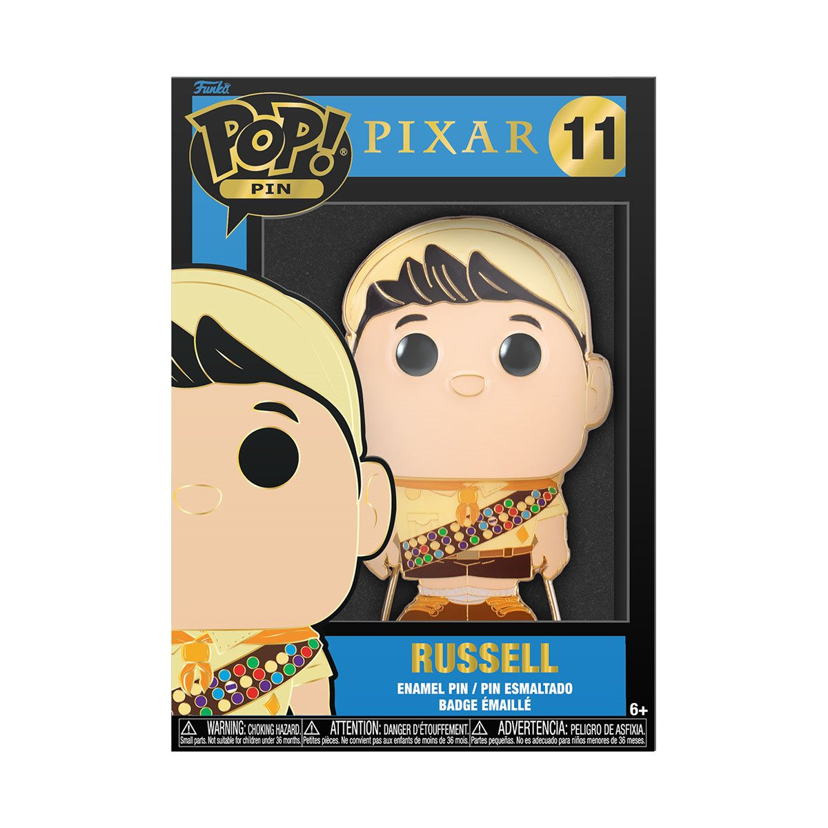 Funko Disney Pixar Up Russell Large Enamel Pop! Pin - Buy at Not Just Toyz