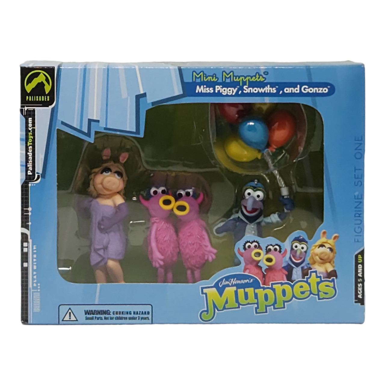 Collectible Mini Muppets Figurine Set with Miss Piggy, Snowths, Gonzo