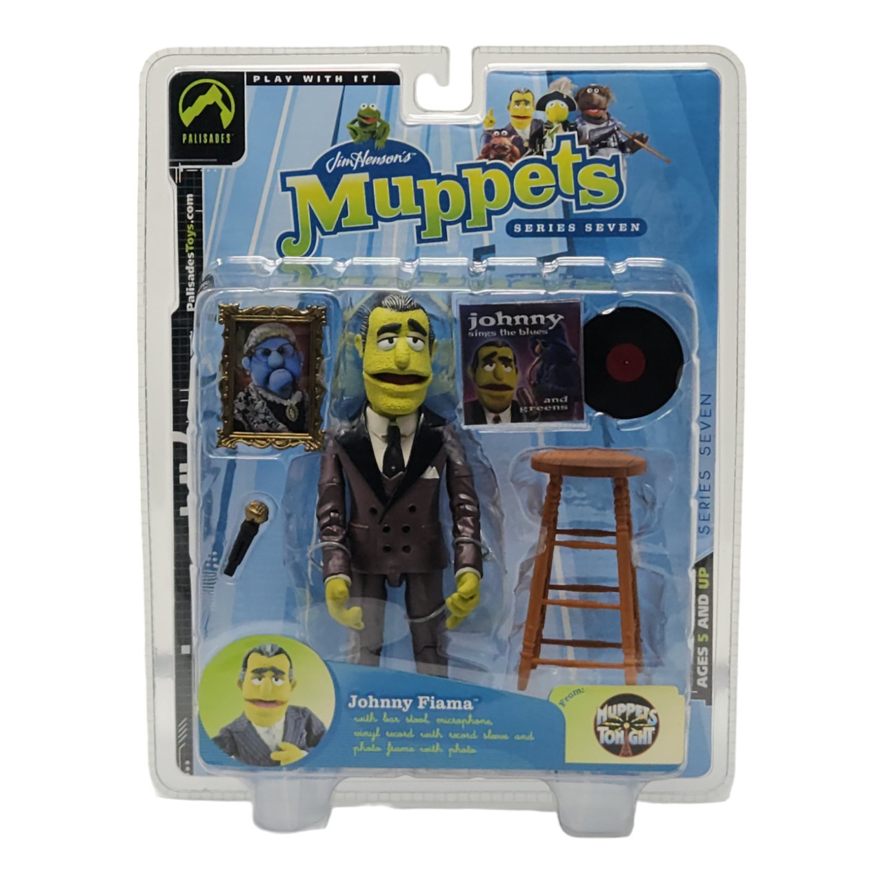 Collectible Palisades Muppets Series 7 Casual Suit Johnny Fiama Action ...