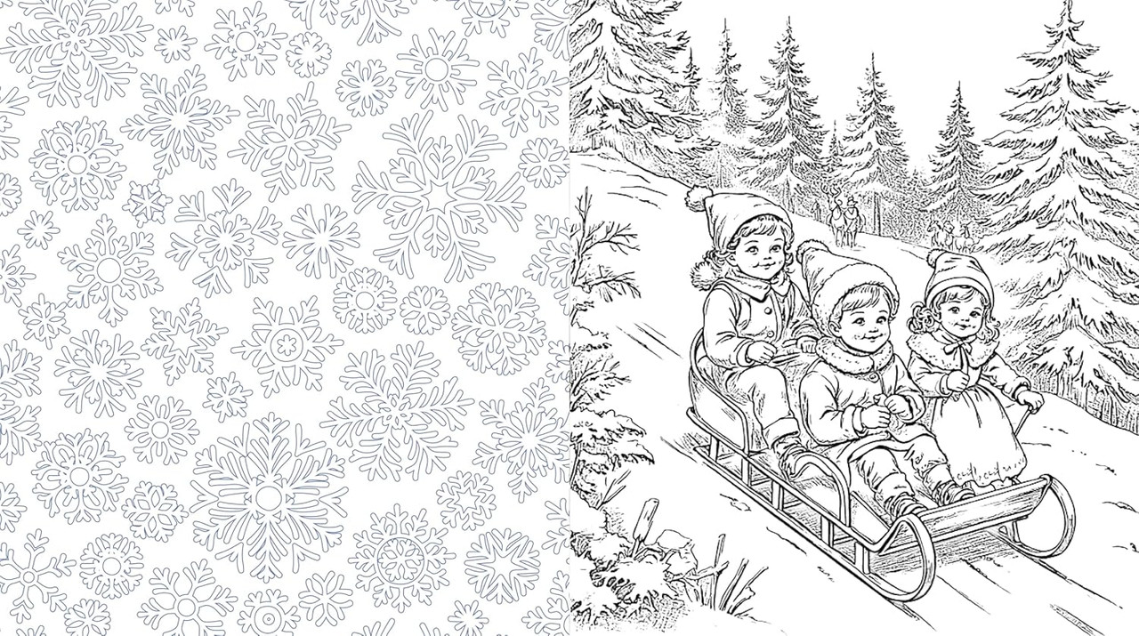 A Victorian Christmas Coloring Book – Nostalgic Yule Traditions