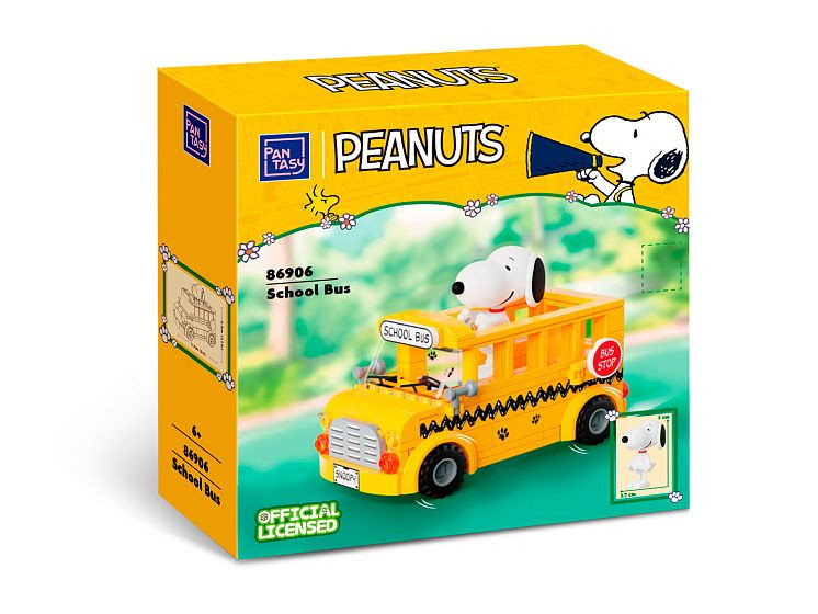 Pantasy Peanuts School Bus – Classic Peanuts Collectible Building Set