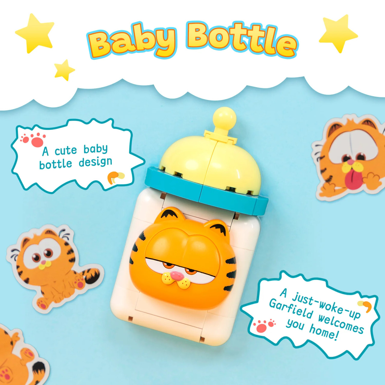Pantasy Garfield Fridge Magnet Series – Baby Bottle Collectible