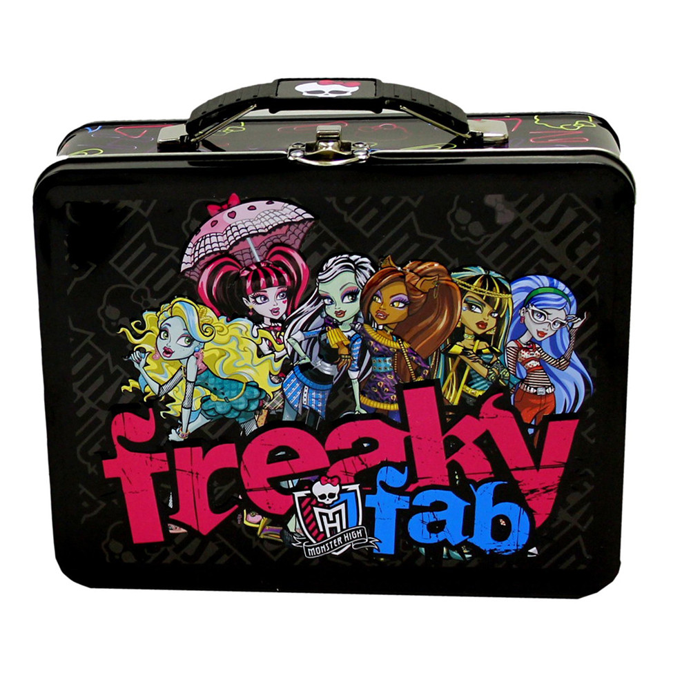Monster High Skeleton Crew Diamond Shaped Purse with Beaded Handle Tin ...