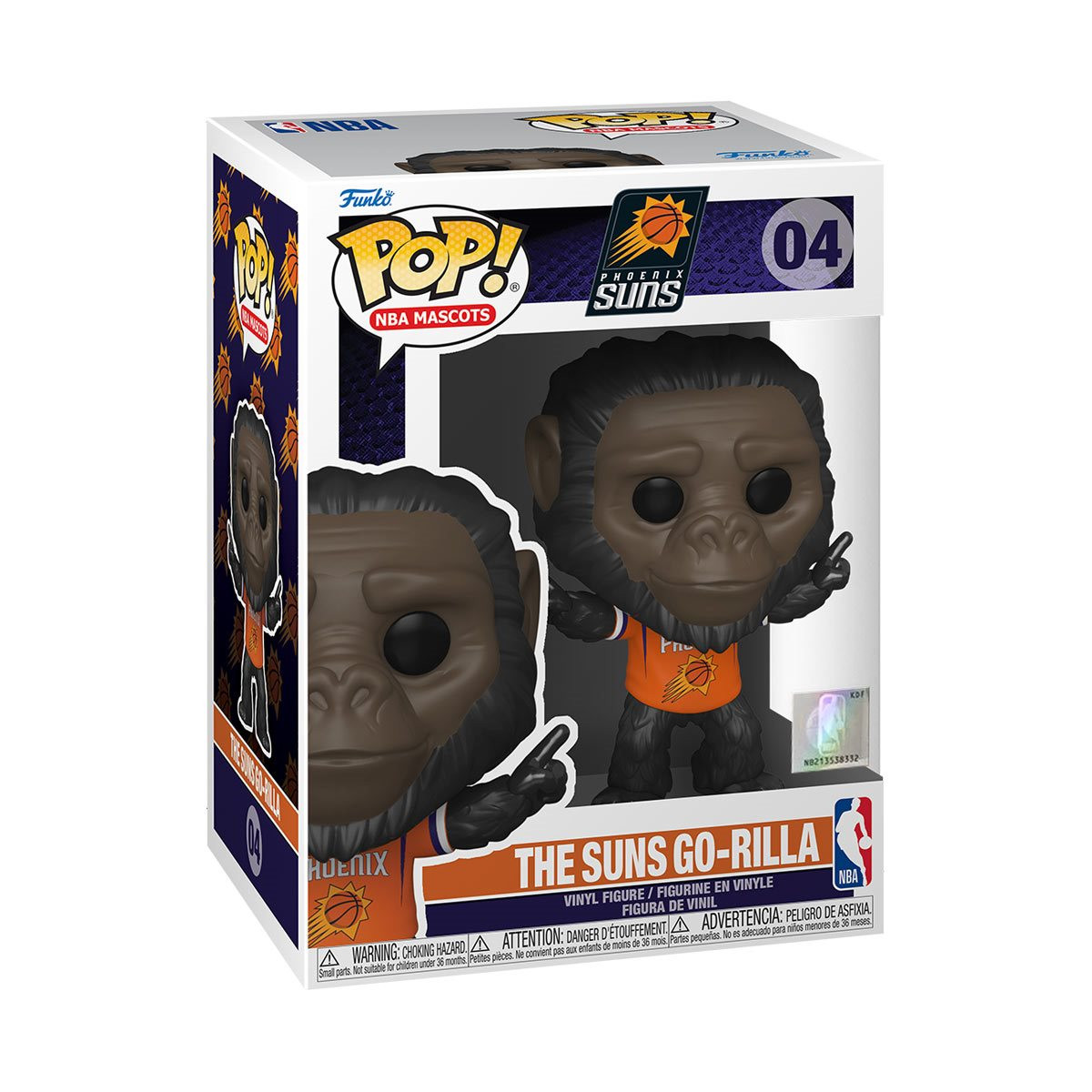 Funko NBA Mascots Phoenix Suns Go-Rilla the Gorilla Pop! Vinyl Figure ...