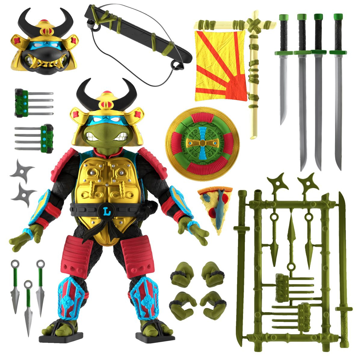 Super7 Teenage Mutant Ninja Turtles Ultimates Leo the Sewer Samurai 7 ...