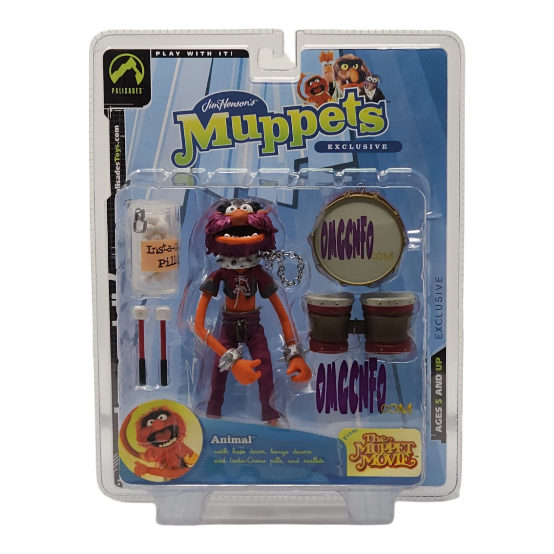 OMGCNFO.com Exclusive Palisades Muppets Animal Action Figure ...