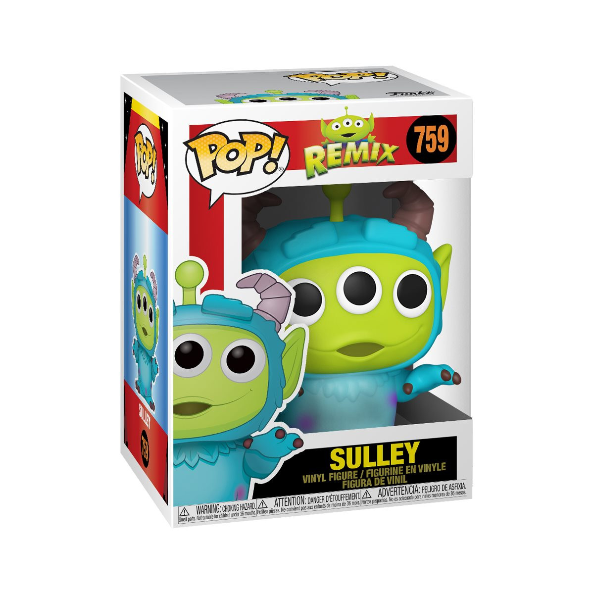 Pixar 25th Anniversary Alien as Sulley Pop! Vinyl Figure - Buy at Not ...